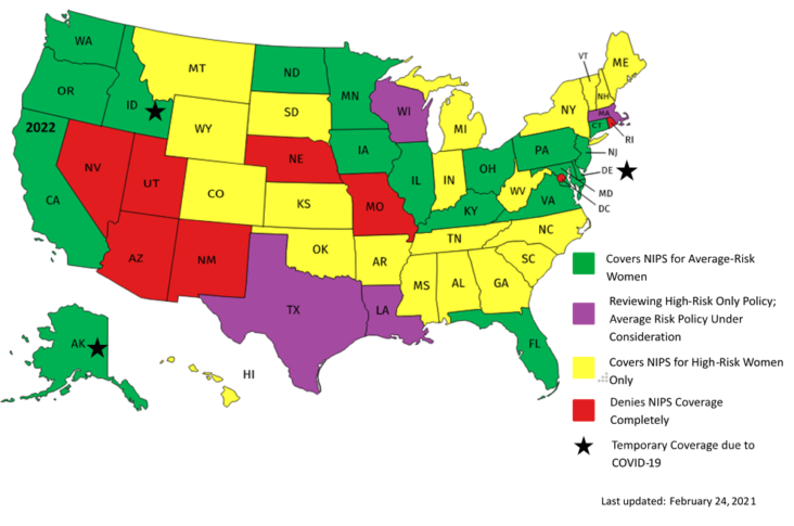 Medicaid Map_2021_02_24 - Coalition for Access to Prenatal Screening