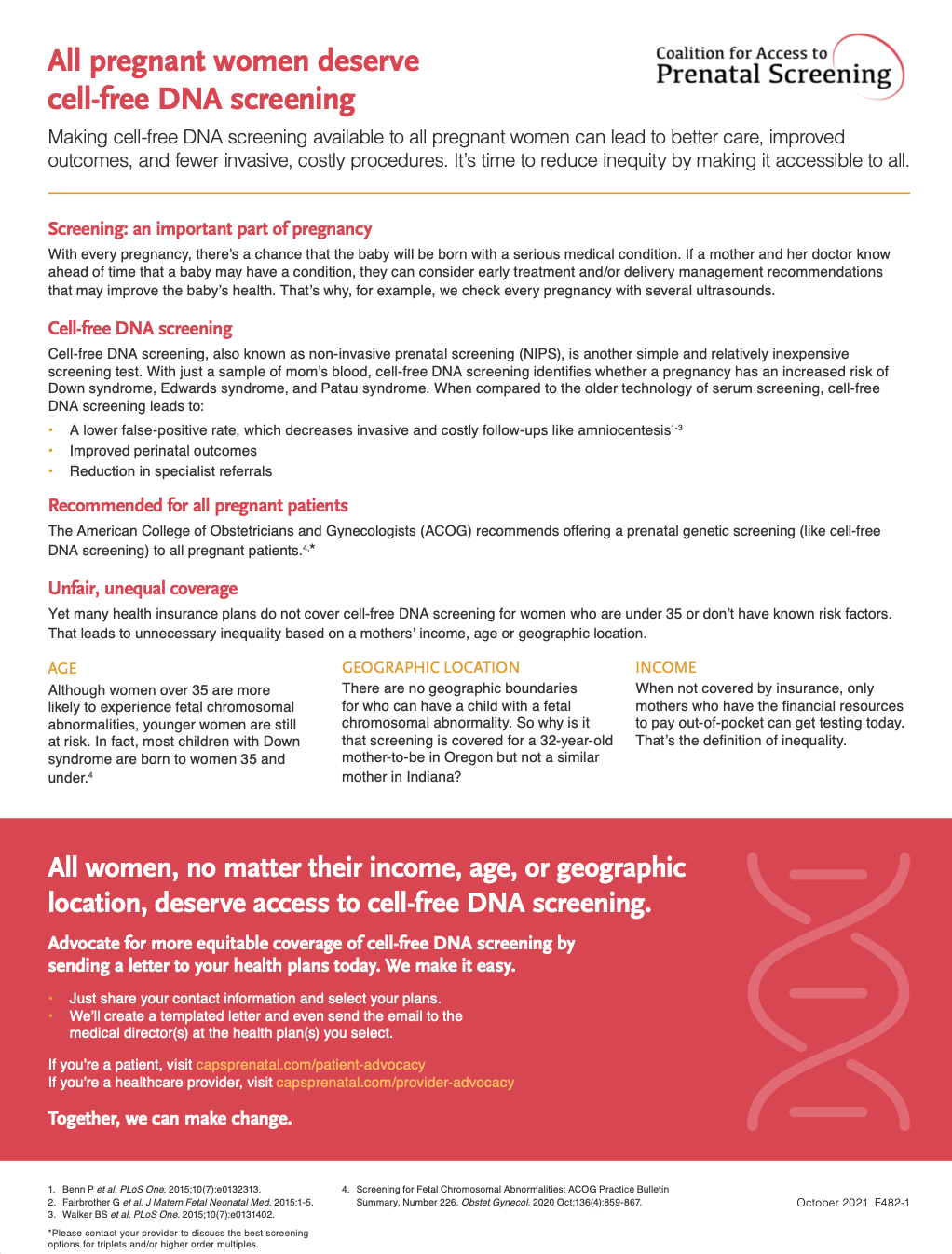 RESOURCES - Coalition for Access to Prenatal Screening